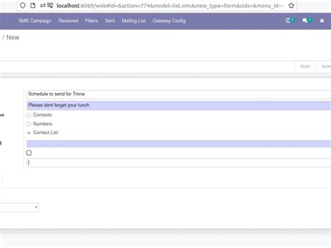 Sms Functionality Integrated In Odoo Upwork