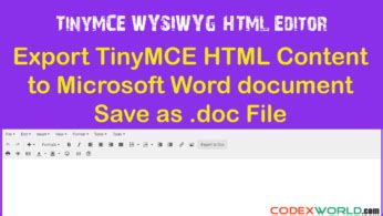 Export Html Table Data To Excel Using Javascript Codexworld