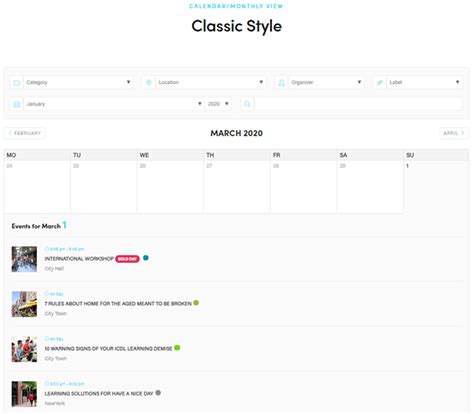How To Use Modern Events Calendar Views Beginner S Guide