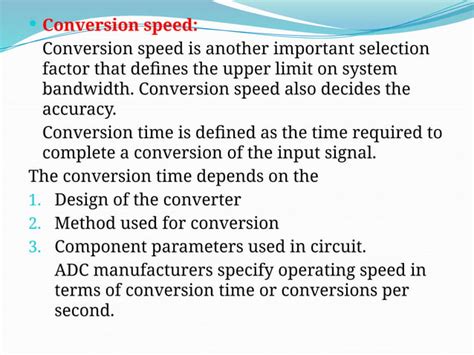 Analog To Digital Converter Specificationspptx