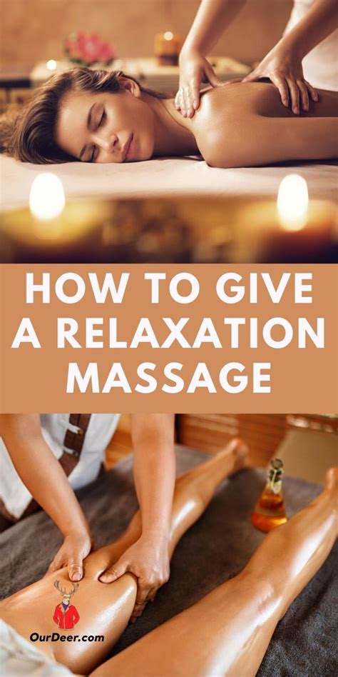 How To Give A Relaxation Massage Our Deer 피부미용 여성