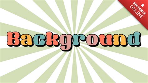 Background | Retro Groovy Font | Text Effect Generator
