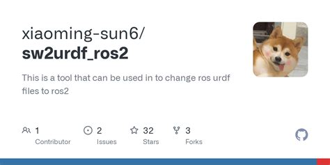 Github Xiaoming Sun6sw2urdfros2 This Is A Tool That Can Be Used In