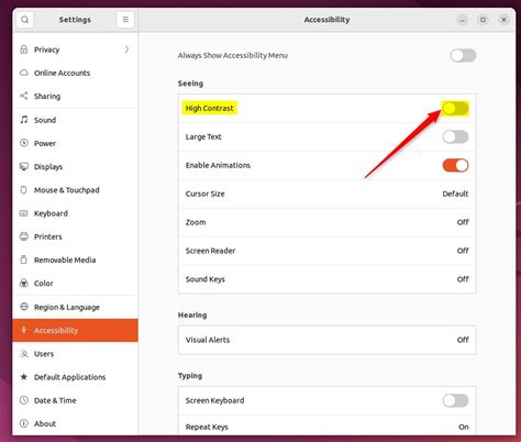 Enable High Contrast In Ubuntu A Guide Geek Rewind