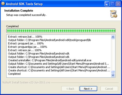 Installing Android SDK Tools In Windows XP
