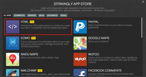 HTML Embed Strikingly Help Center