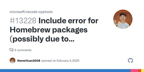 Include Error For Homebrew Packages Possibly Due To Symlinks · Issue 13228 · Microsoftvscode