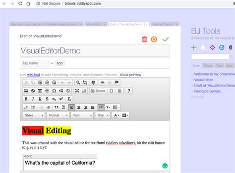 Tiddlywiki With Beaker Browser Secure Private Note Over Peer To Peer