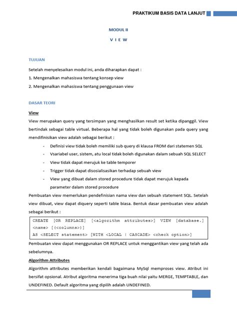 Modul Basis Data Pdf