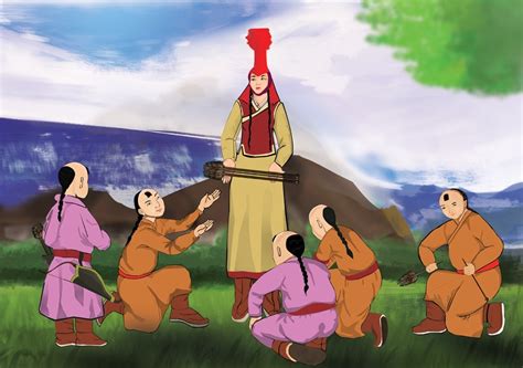 The Story Of Queen Alan Gua And Her Five Sons True Legend