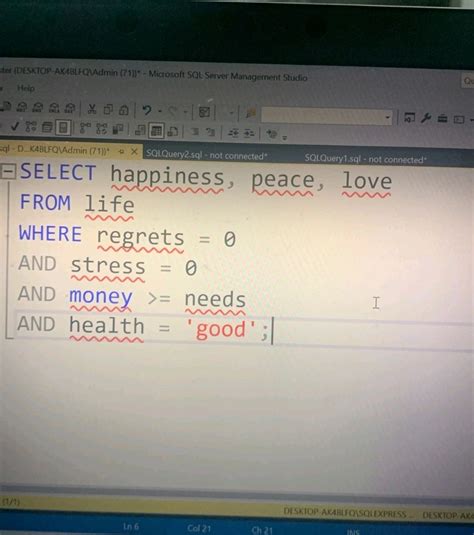 Makamohelo Phantsi On Linkedin Applying Sql Query In Real Life😂 ️