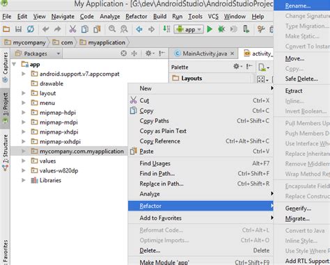 Intellij Idea How Do I Rename The Android Package Name Stack Overflow