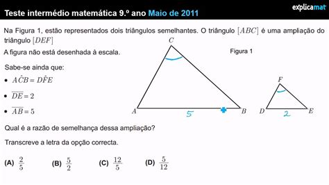 Exercicios Semelhanças De Triangulos Fdplearn