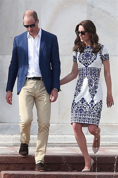 William Retraces Diana Steps Hides Tear Behind Sunglasses