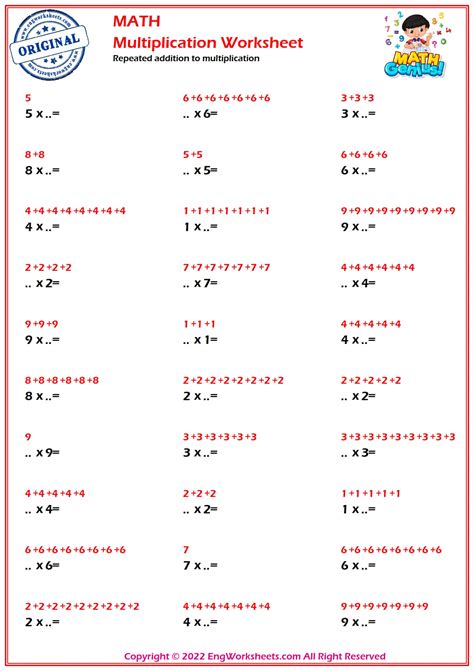 Multiplication And Addition Worksheets Two Digit Multiplication