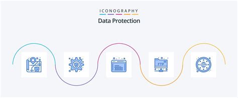 Data Protection Blue 5 Icon Pack Including Data Privacy Programming Gdpr Folder 19210260