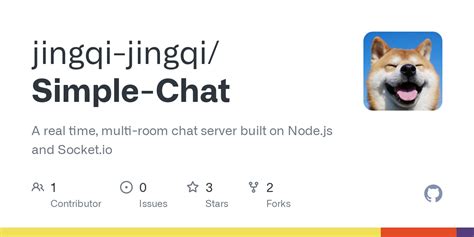 GitHub Jingqi Jingqi Simple Chat A Real Time Multi Room Chat Server Built On Node Js And