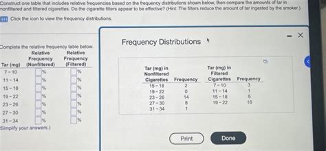 Solved Construct One Table That Includes Relative