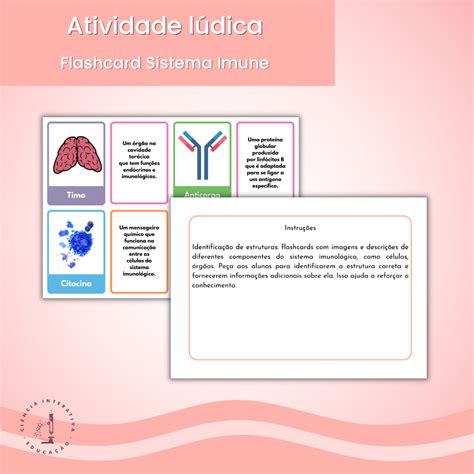 Flashcard Sistema Imune Ciência Interativa