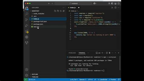 Converting Csv Data To Json String In Node Js Realapps Nodejs
