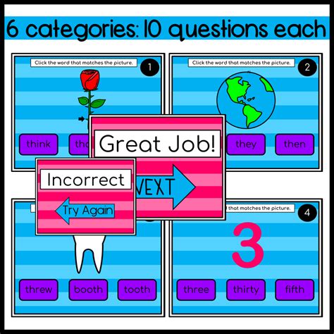 Th Words Interactive Slides for Google Classroom l Digital Learning | Made By Teachers