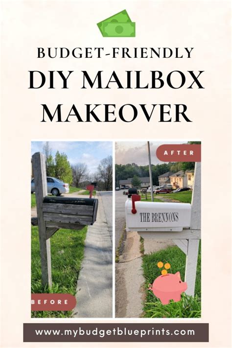 Budget DIY Mailbox Makeover Under Budget Blueprints