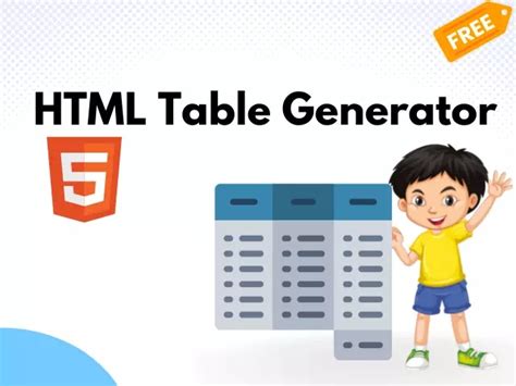 HTML Table Generator Create Free HTML Table For Blogger Website
