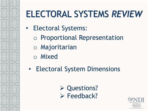 Ppt Electoral Systems Women And Elections Powerpoint Presentation