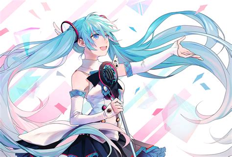 Hatsune Miku Magical Mirai Miku And Magical Mirai Miku Vocaloid And 1 More Drawn By