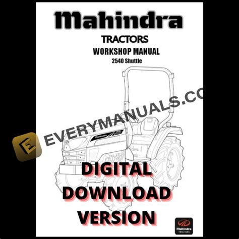 Mahindra Tractor 2540 Shuttle Operator Service Manual Mahindra