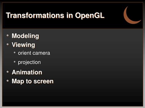 Ppt Teaching A Graphics Class With Opengl Two Approaches Powerpoint Presentation Id5580916