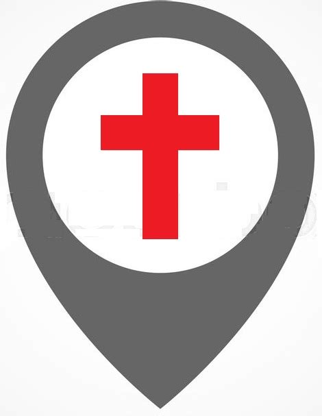 Map Marker With Cross Onalaska United Methodist Church