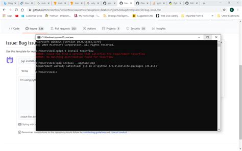 pip install error could not find a version that satisfies the requirement tensorflow · Issue ...