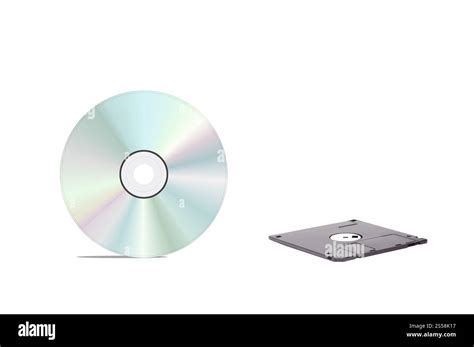 Floppy Disk And Cd Isolated On White Background Floppy Disk And Cd Stock Photo Alamy