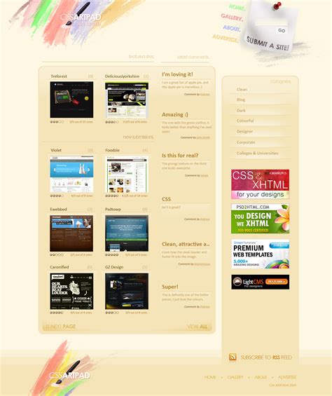 Css Web Gallery Example By Uselesslol On Deviantart