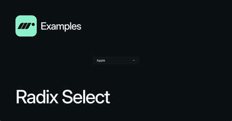 Radix Select Motion For Vue Example