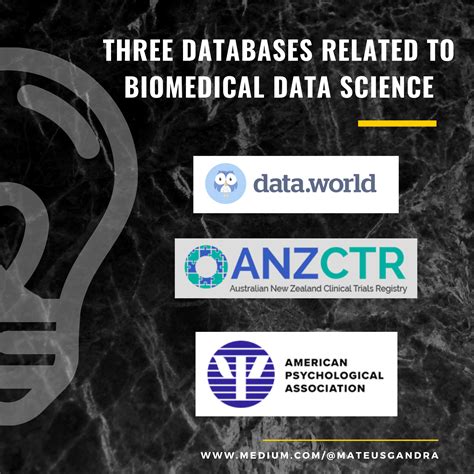 Three Databases Related To Biomedical Data Science By Mateus Gandra