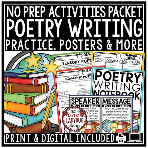 Elements Of Poetry Writing Unit The Little Ladybug Shop