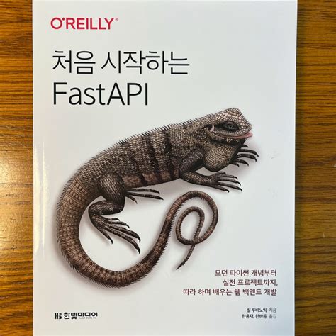 [book] 처음 시작하는 Fastapi Jaewook Kr