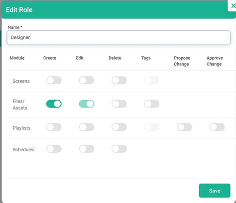 Advanced Security Managing User Roles Optisigns