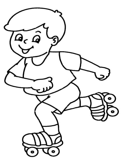 Desenhos De Patins Para Colorir Pintar E Imprimir Coloririnfo