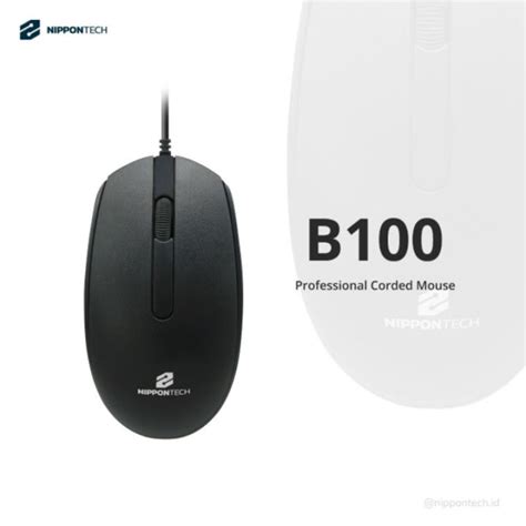 Mouse Wired Nippontech B100 Panjang Kabel 1 Meter Mouse B100 Lazada Indonesia