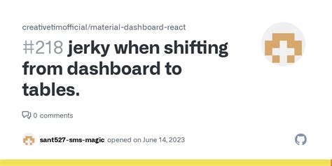 Jerky When Shifting From Dashboard To Tables · Issue 218 · Creativetimofficial Material