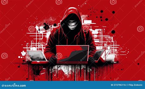 Illicit Hacker Cyber Crime Cyber Security Generative Ai Stock