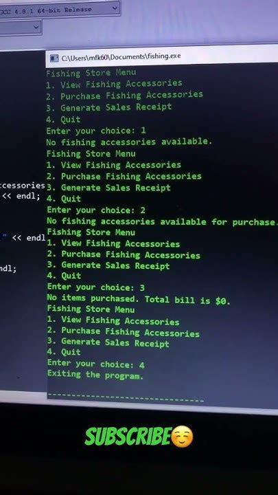 Sales Receipt Ide Dev C Cppprogramming Youtube