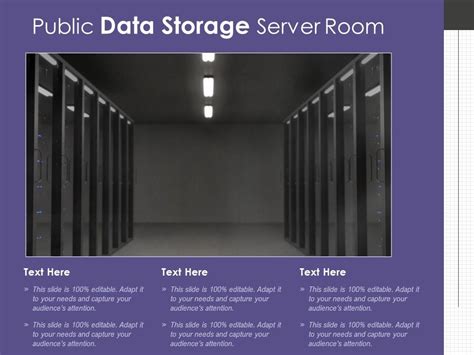 Public Data Storage Server Room Presentation Graphics Presentation PowerPoint Example