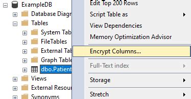 Always Encrypted Setup Example Chad Callihan