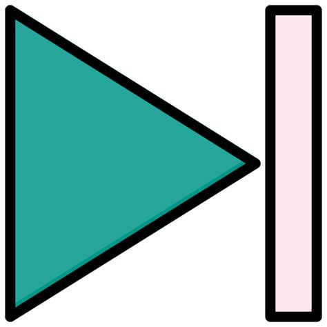 Next Button Generic Outline Color Icon