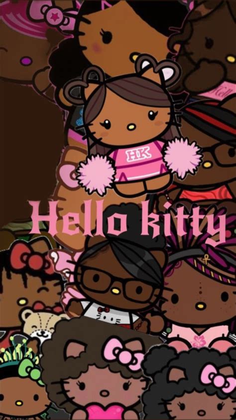 Brown Hello Kittys Hello Kitty Wallpapers For Black Ppl Black