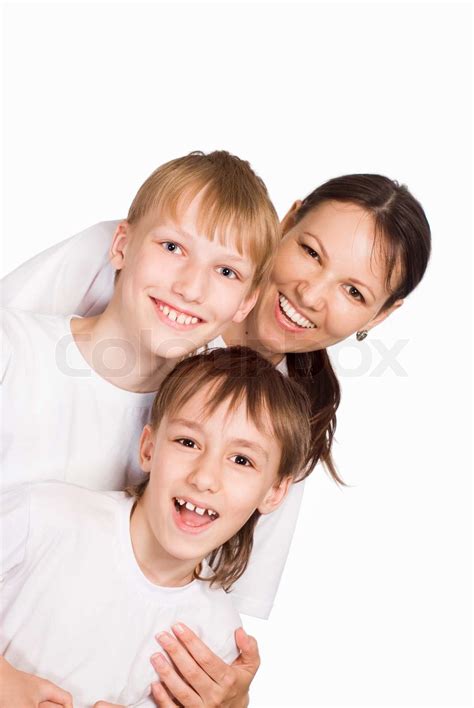 Mutter Und Ihre S Hne Stock Bild Colourbox